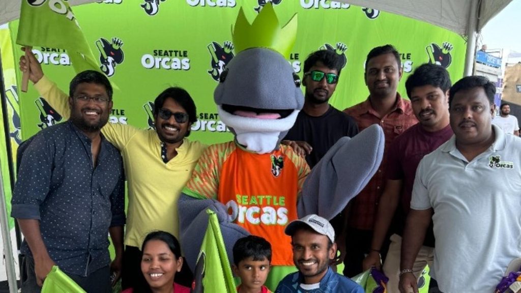 Seattle Orcas' Mascots Interacting With The Fans